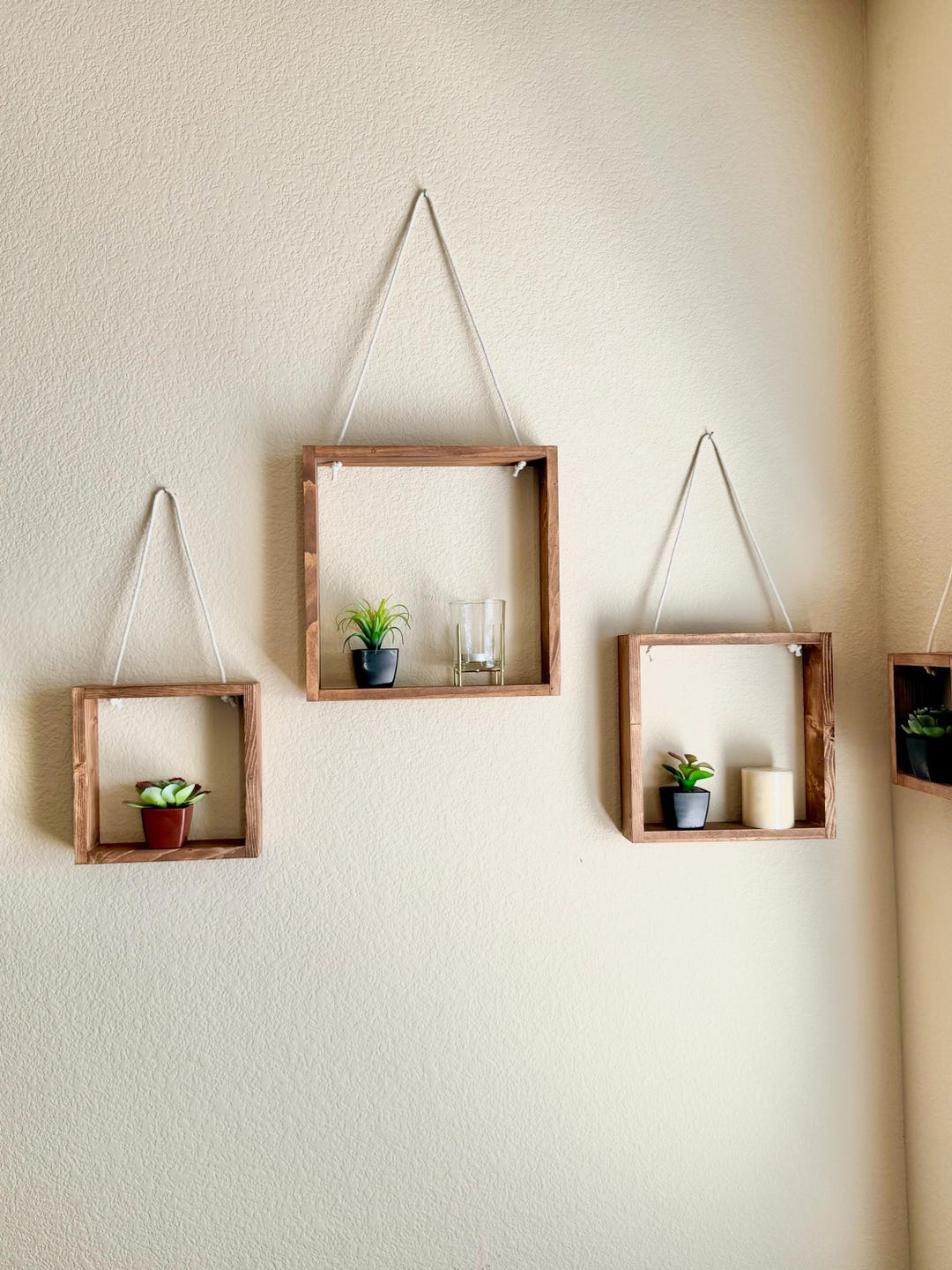 Decorative Set of 4 Box Frame Shelves - Etsy