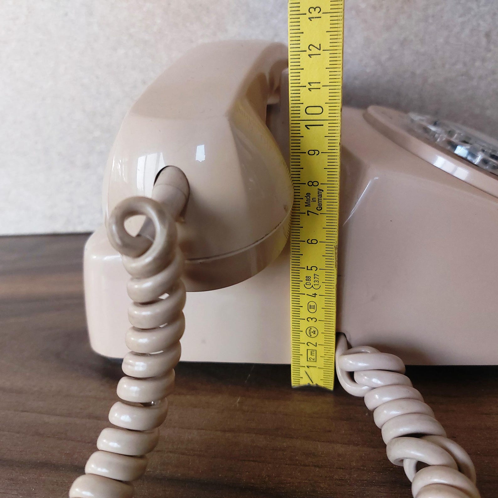 Vintage 1970 Rotary Dial Telephone, Electric Model , Beige Color ...