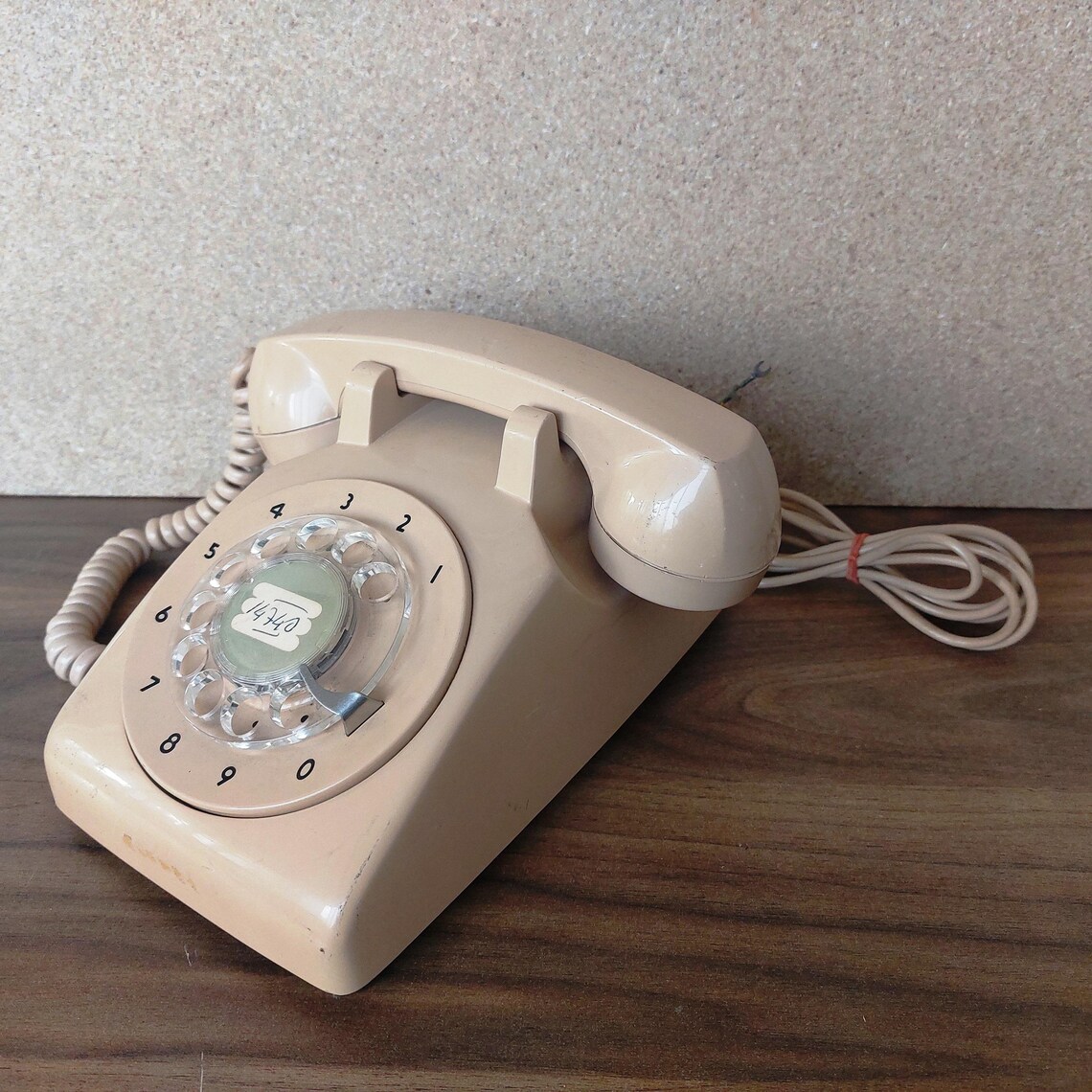 Vintage 1970 Rotary Dial Telephone, Electric Model , Beige Color ...