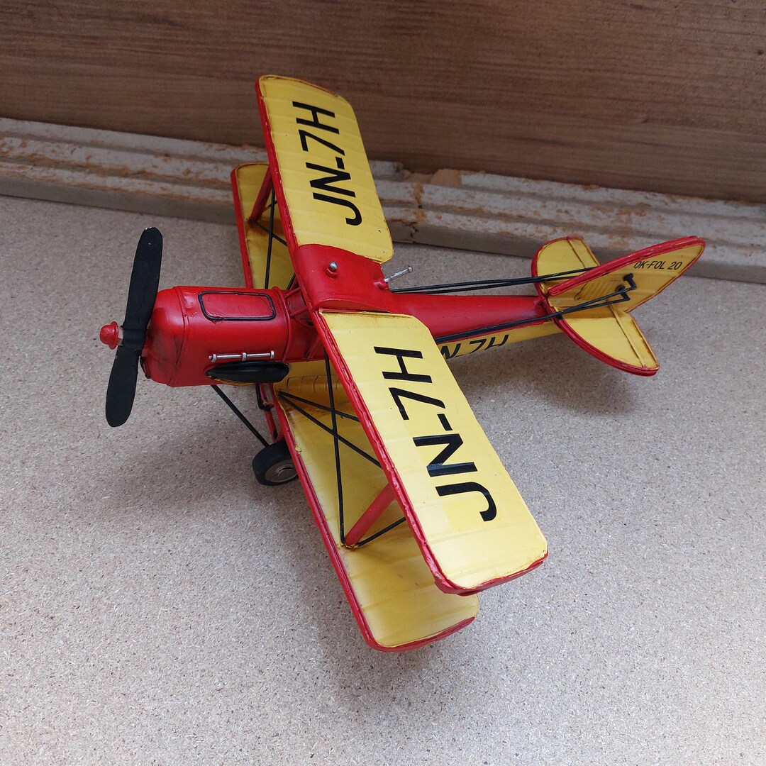 Vintage Amazing Airplane Complete Handmade Classic Metal Old Model ...