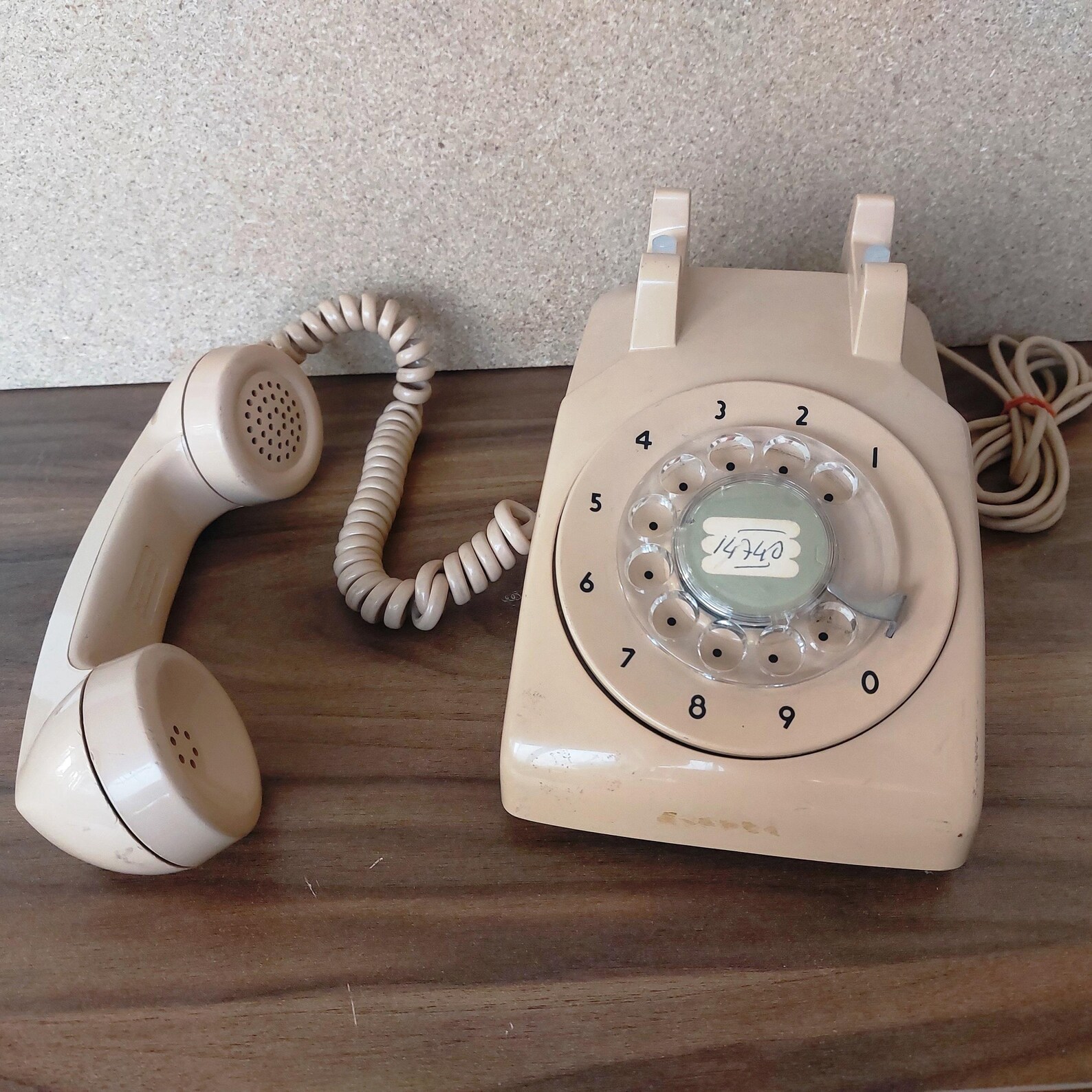 Vintage 1970 Rotary Dial Telephone, Electric Model , Beige Color ...
