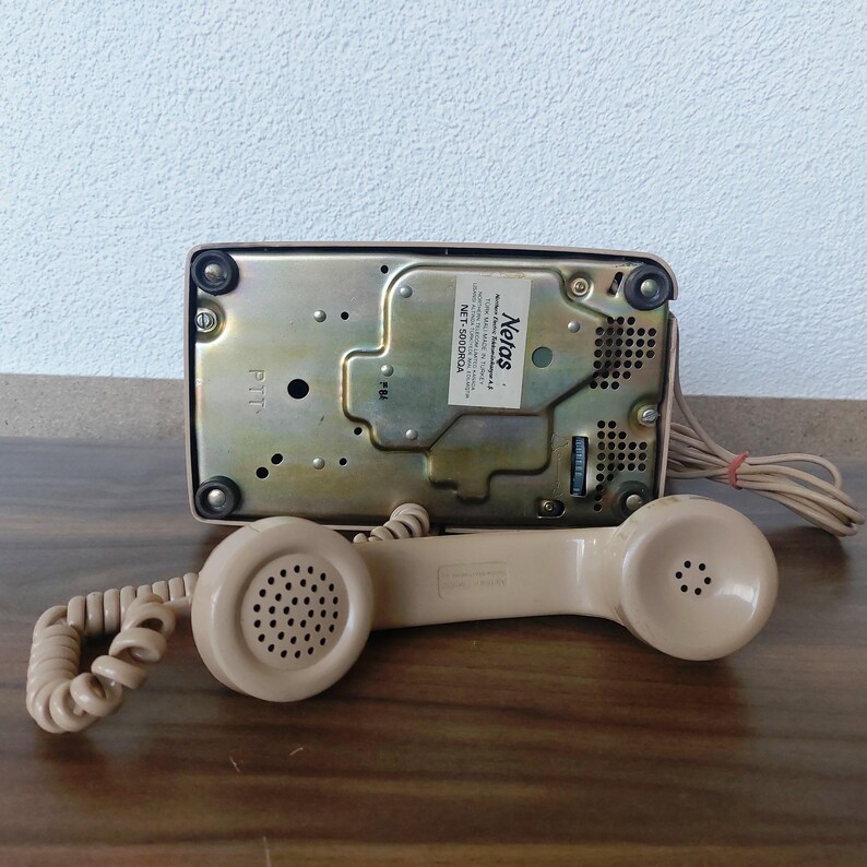 Vintage 1970 Rotary Dial Telephone, Electric Model , Beige Color ...