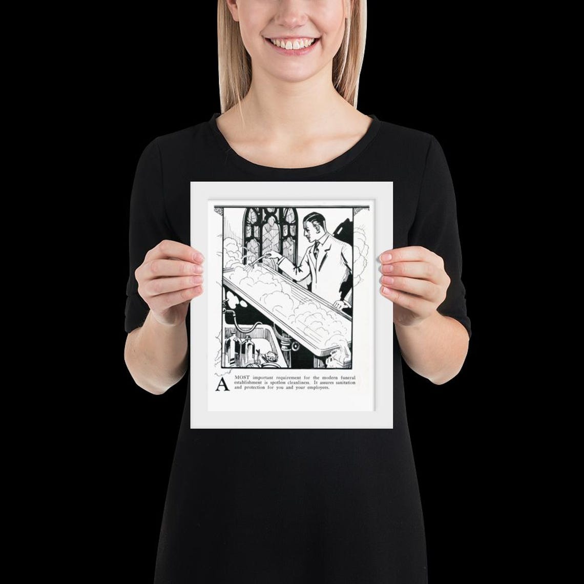 1930s Mortuary Sanitation Poster 8x10" - Etsy