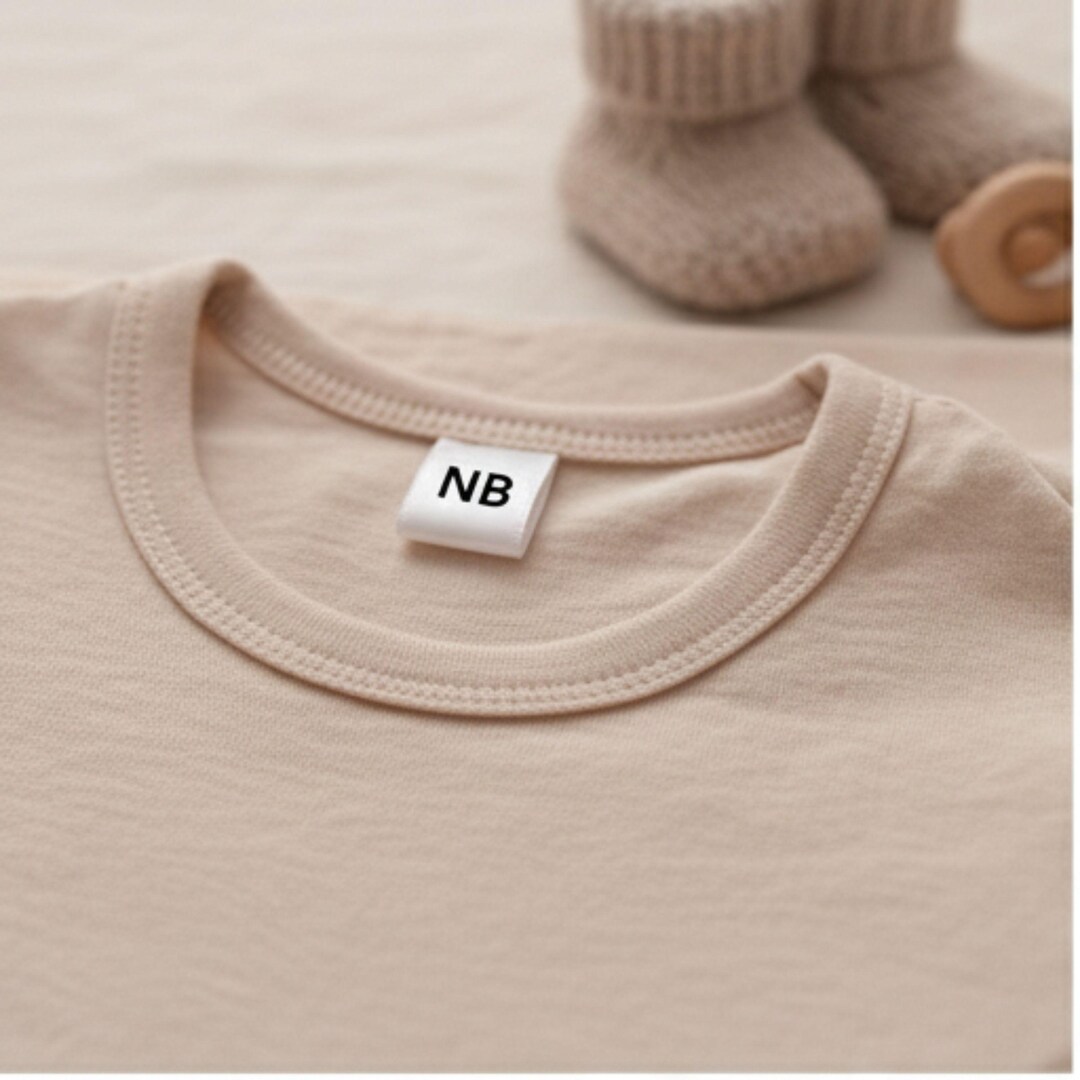 Baby Clothing Size Labels 10mm | Satin Folded Sew-in Tags | Set of 20 ...