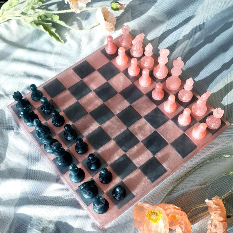 Resin Chess Set - Etsy