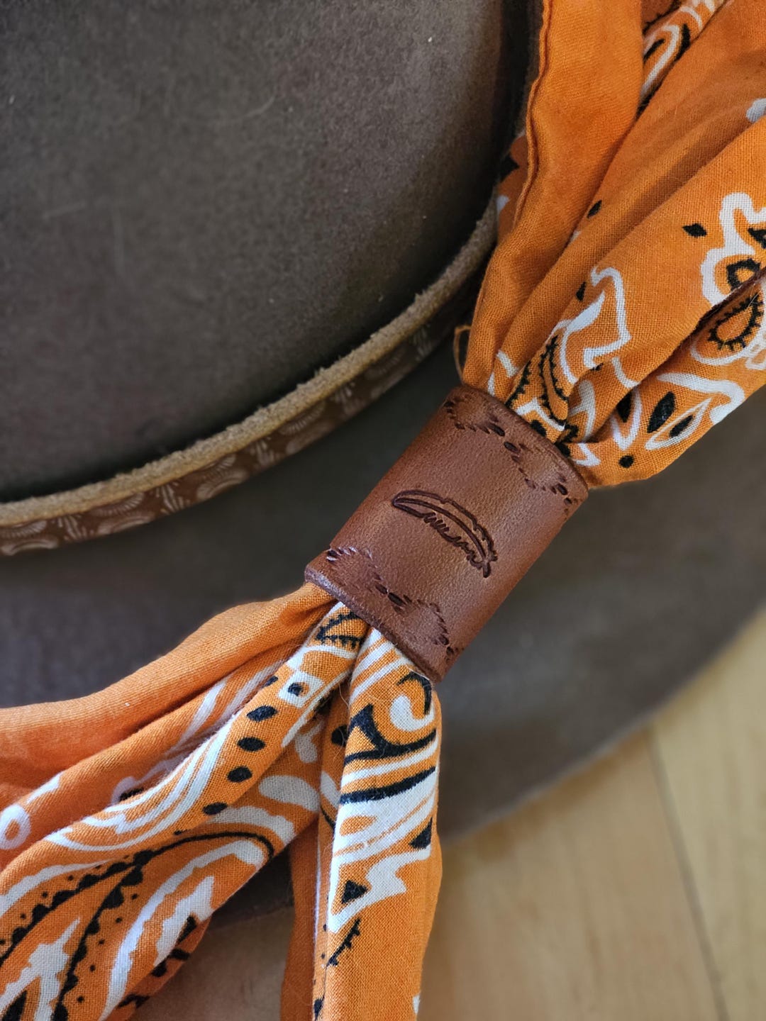 Handmade Leather Bandana Slide, Southwestern Style - Etsy