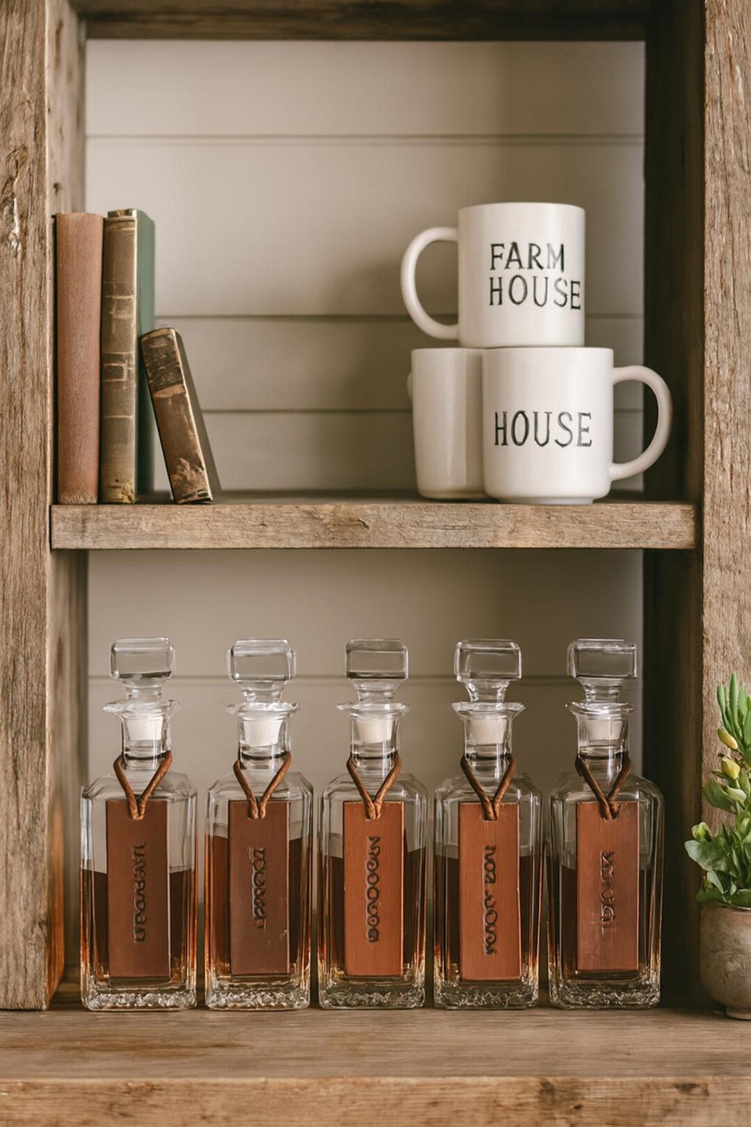 Leather Decanter Labels, Custom Liquor Bottle Tags, Set of 5 - Etsy