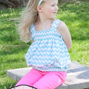 Smocked Bubble Top Girls Sewing Pattern Instant Download - Etsy