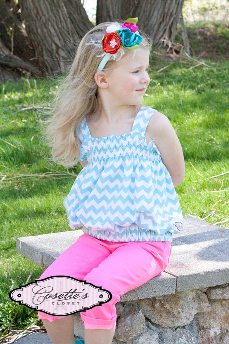 Smocked Bubble Top Girls Sewing Pattern Instant Download - Etsy