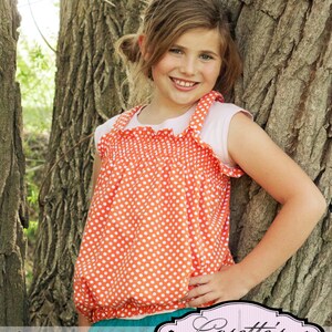 Smocked Bubble Top Girls Sewing Pattern Instant Download - Etsy