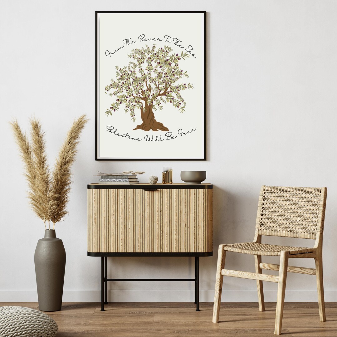 Palestine Poster, Palestinian Decor, Palestine Wall Art, Olive Tree ...
