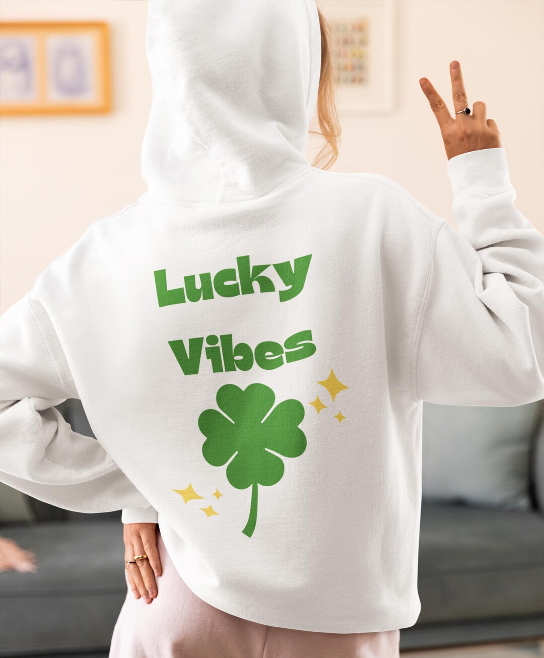 Lucky Clover Hoodie Preppy Stuff Mental Health Shirt Country Western ...