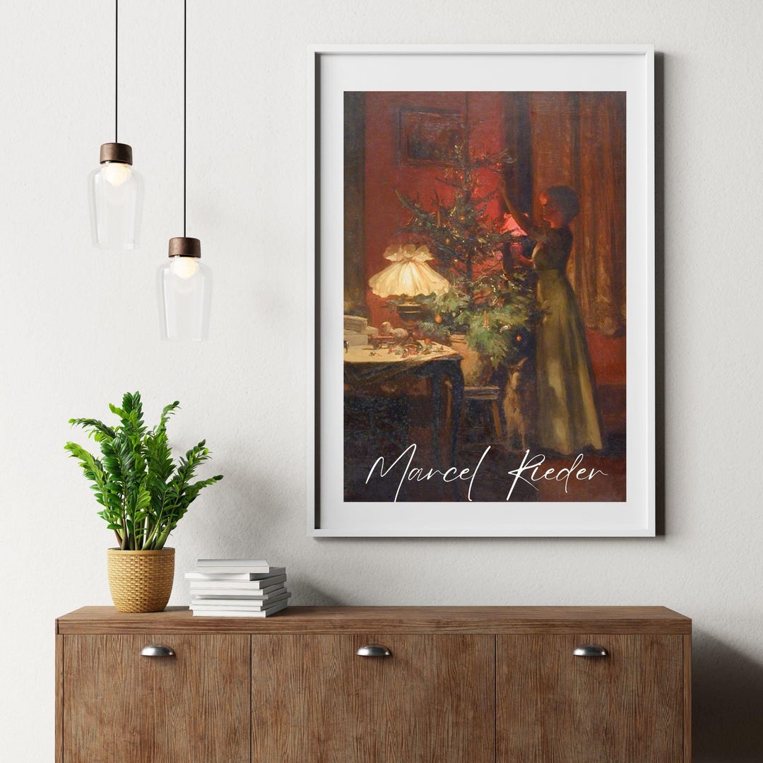 Enchanting Marcel Rieder Printable Wall Art Timeless Holiday Decor for ...