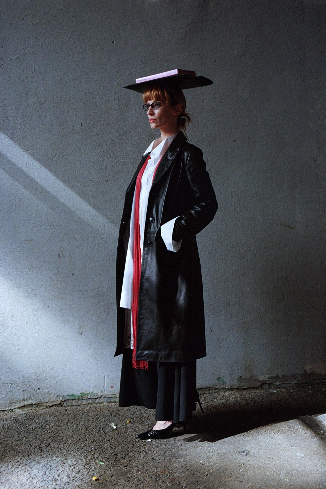 Luz Leather Long Coat Genuine Calf Leather With Semi Vegetable Tanning ...