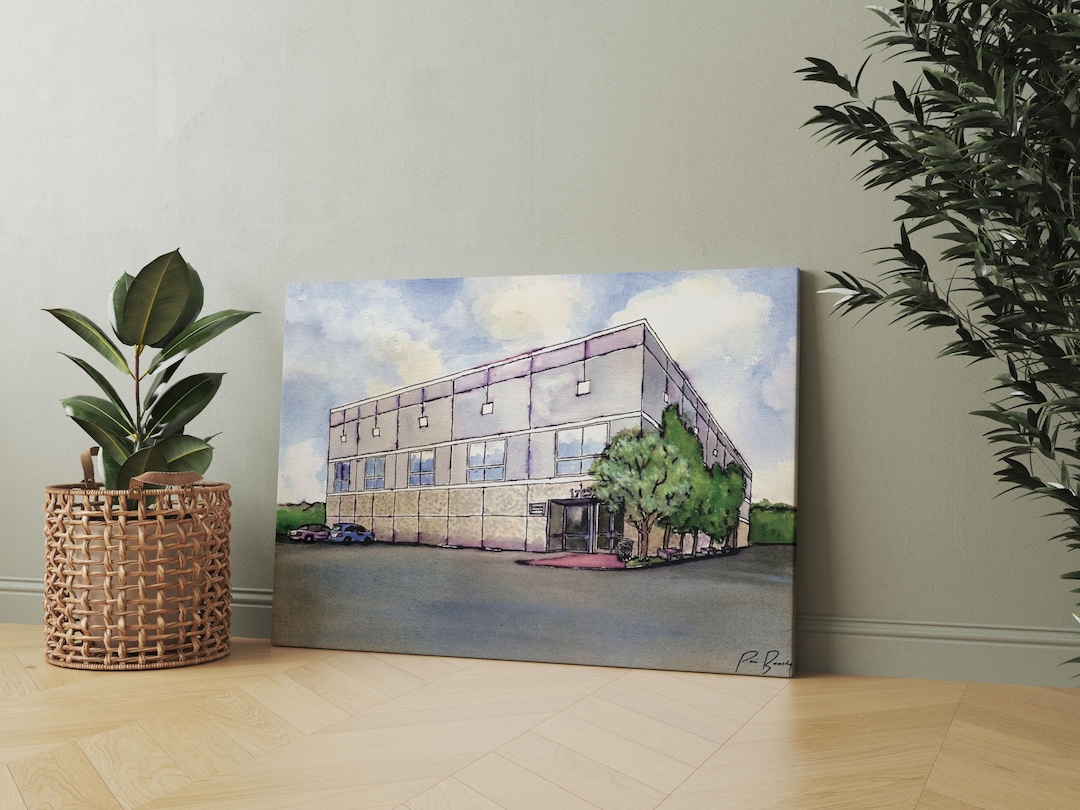 The Office - Pam's Watercolor Painting Replica Print - Dunder Mifflin ...