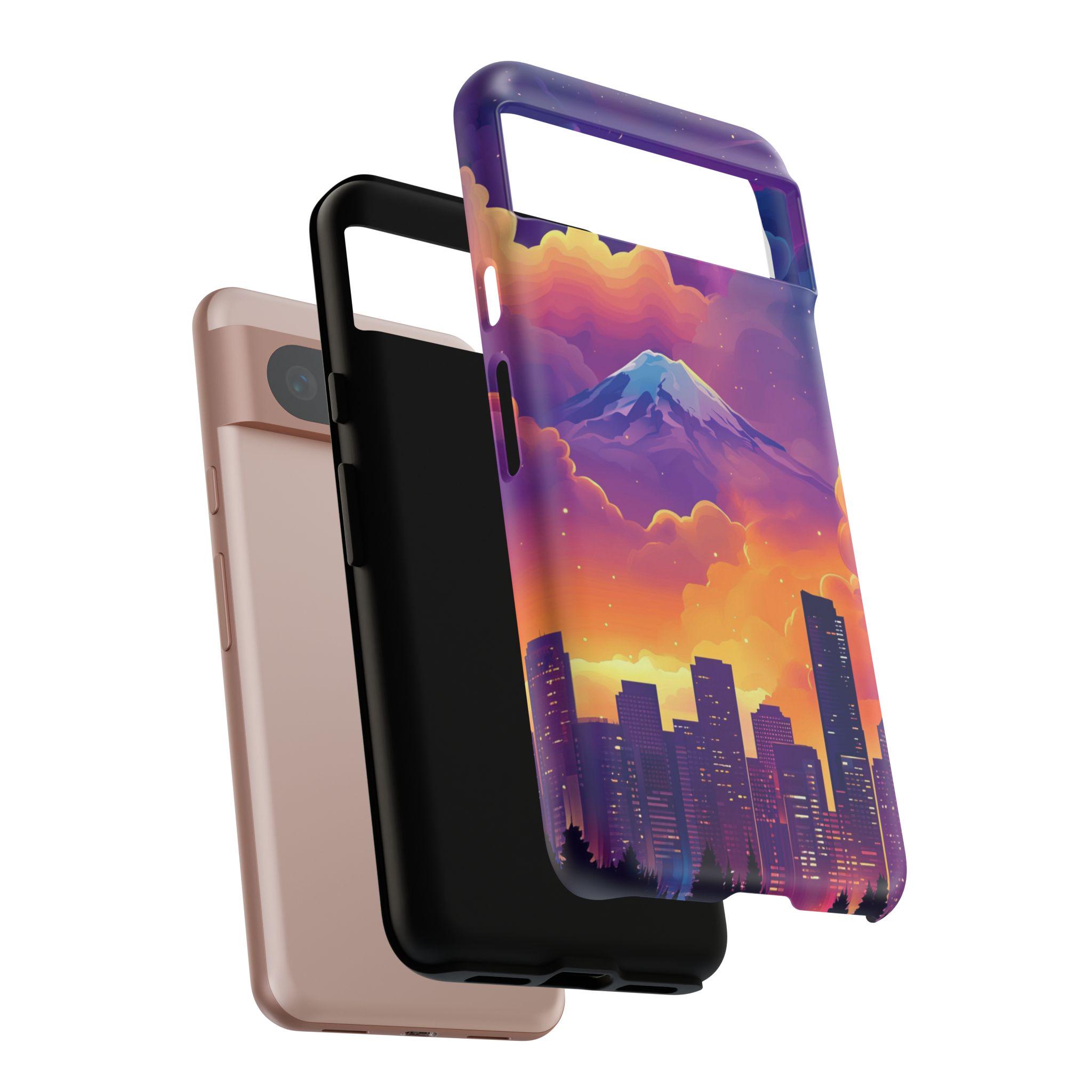 Seattle Skyline Mt Rainier Tough Phone Case, Protective Cover, Hard ...