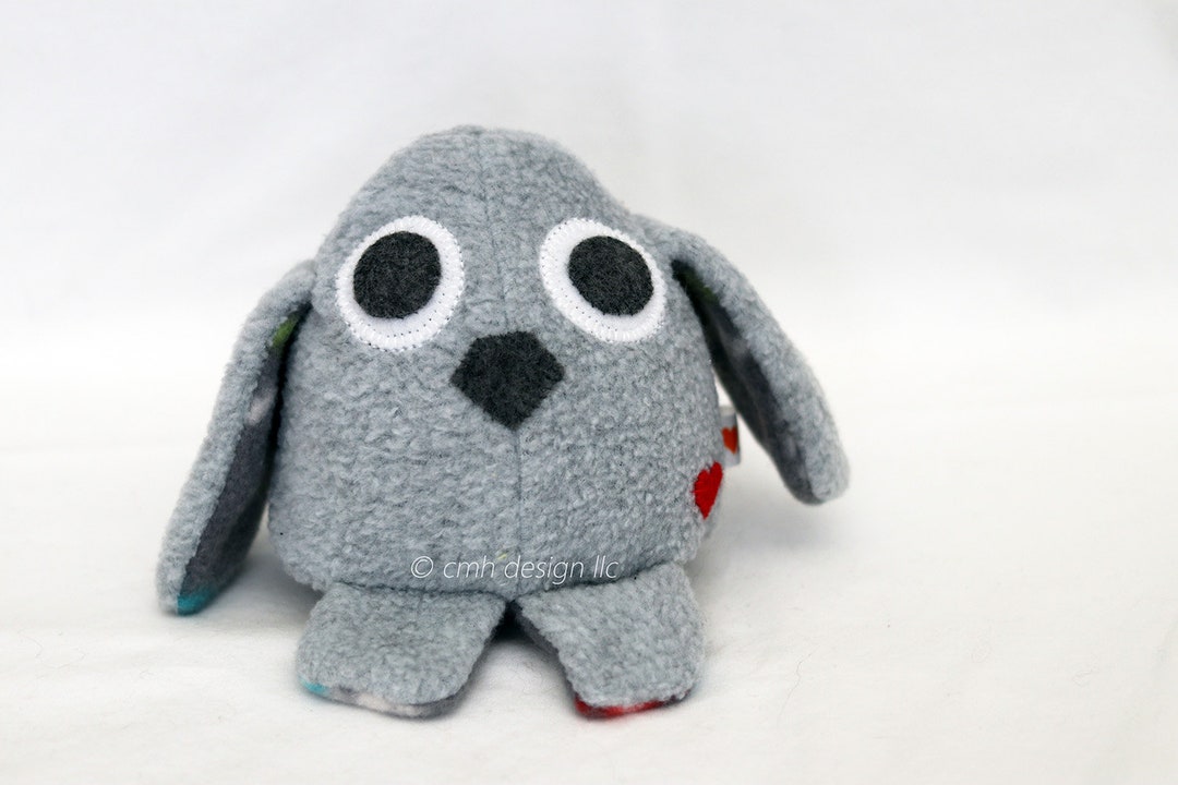 Grey Dog-puppy-stuffed Animal-plushie-in Stock and Ready to Ship-free ...
