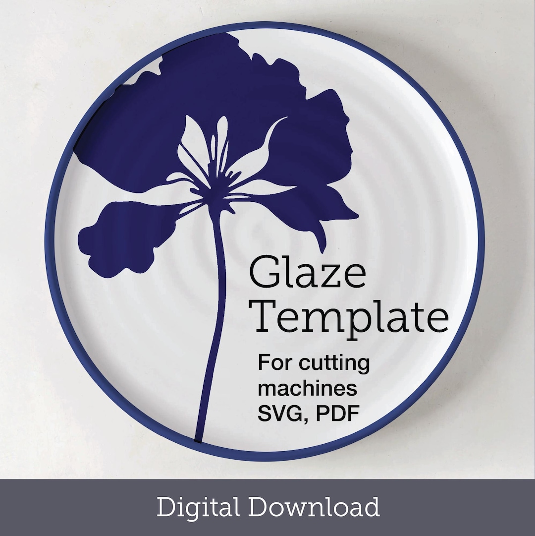 Glaze Stencil Sheet for Craft Cutter | Cut Pattern for Glaze | Glazing ...