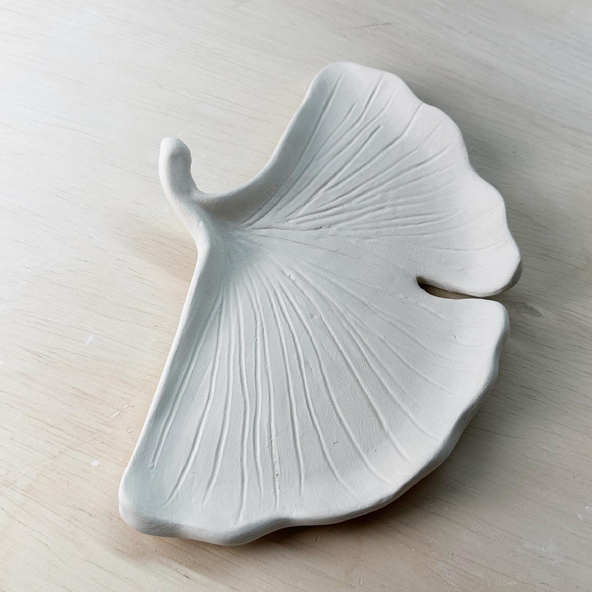 Gingko Leaf Pottery Template: DIY Clay Dish PDF Tutorial - Etsy
