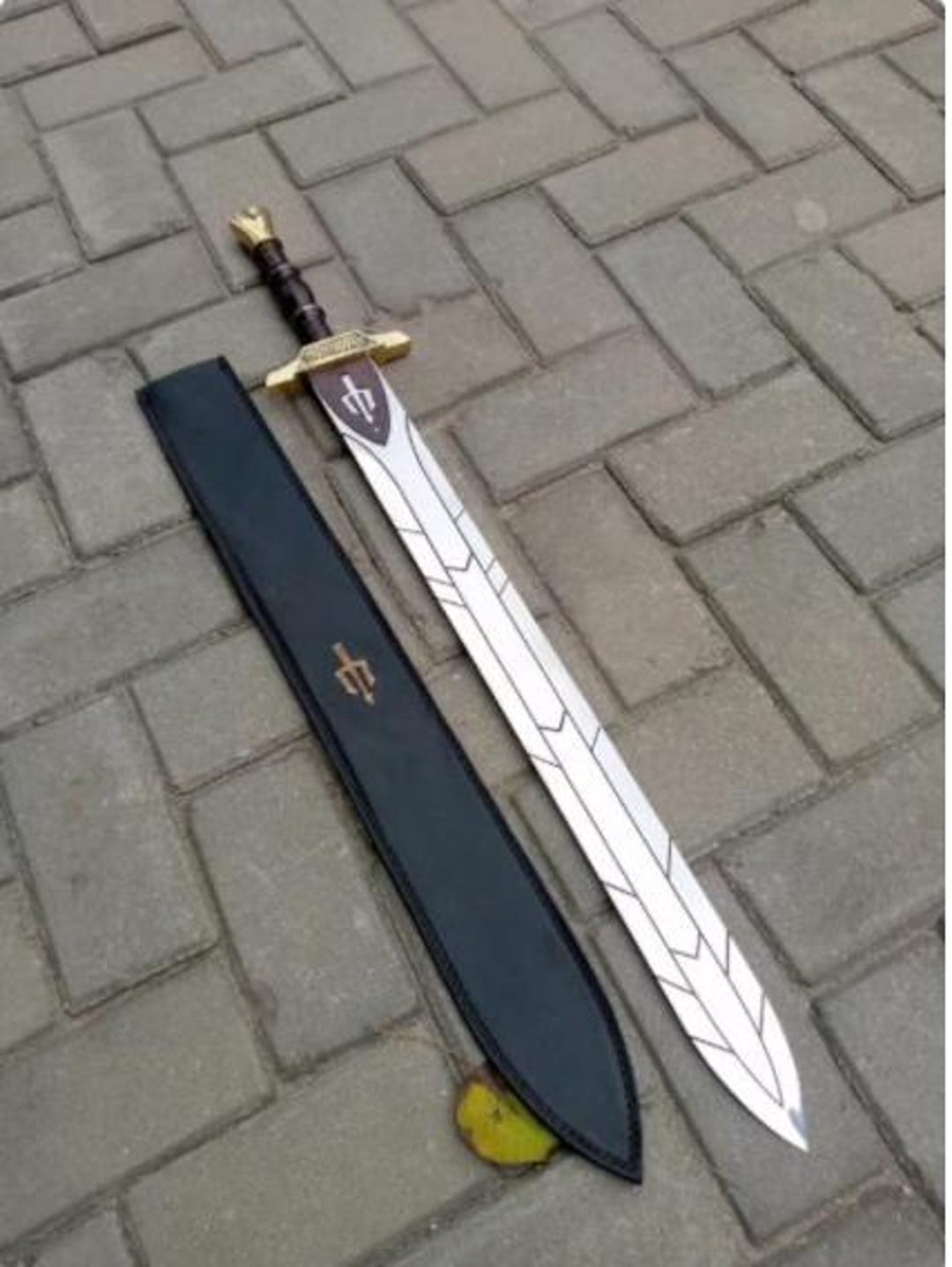 Custom Handmade Riptide Sword of Percy Jackson, Forged Olympians Sword ...