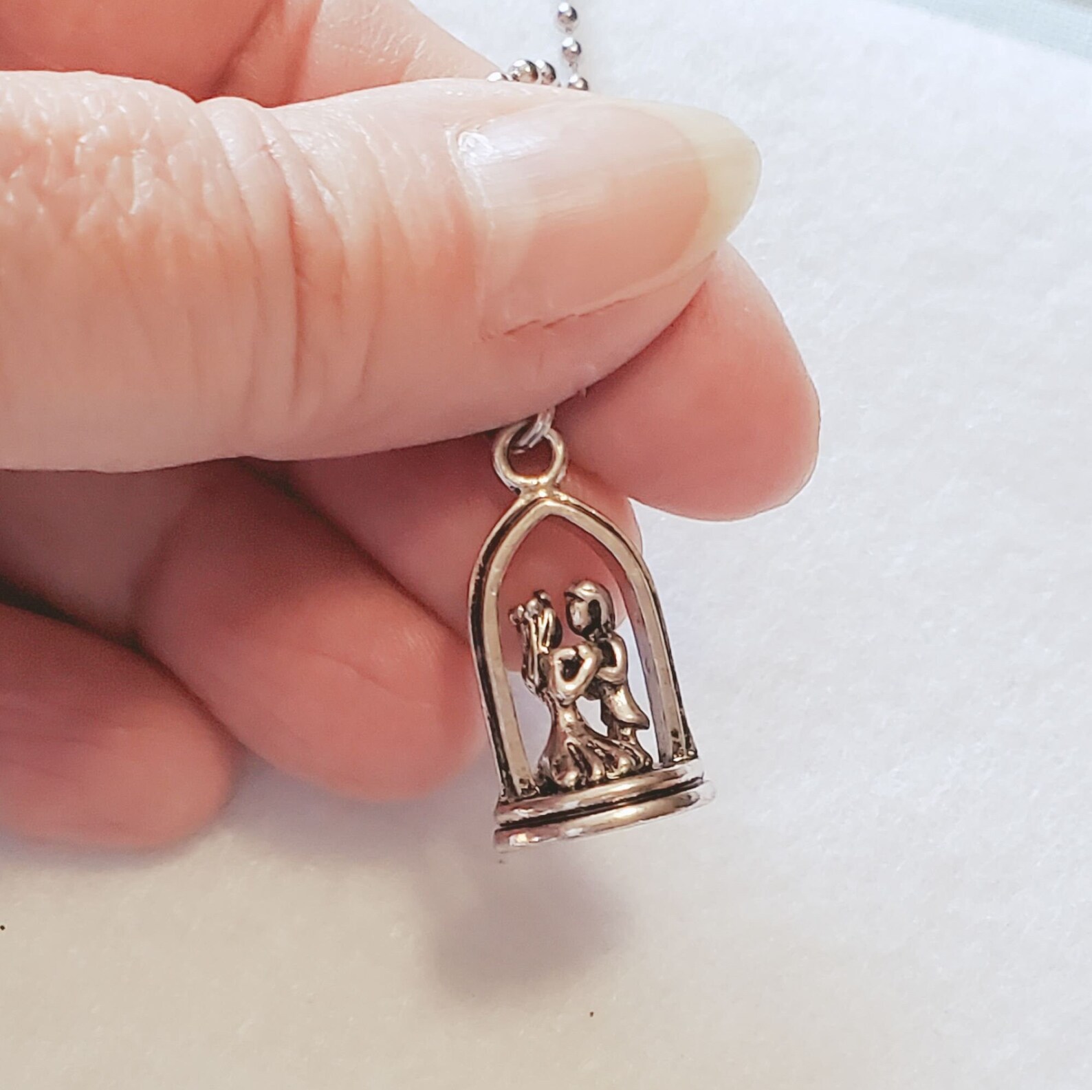 Wedding Necklace - Wedding Cake Topper Charm - Wedding Jewelry - Bridal ...