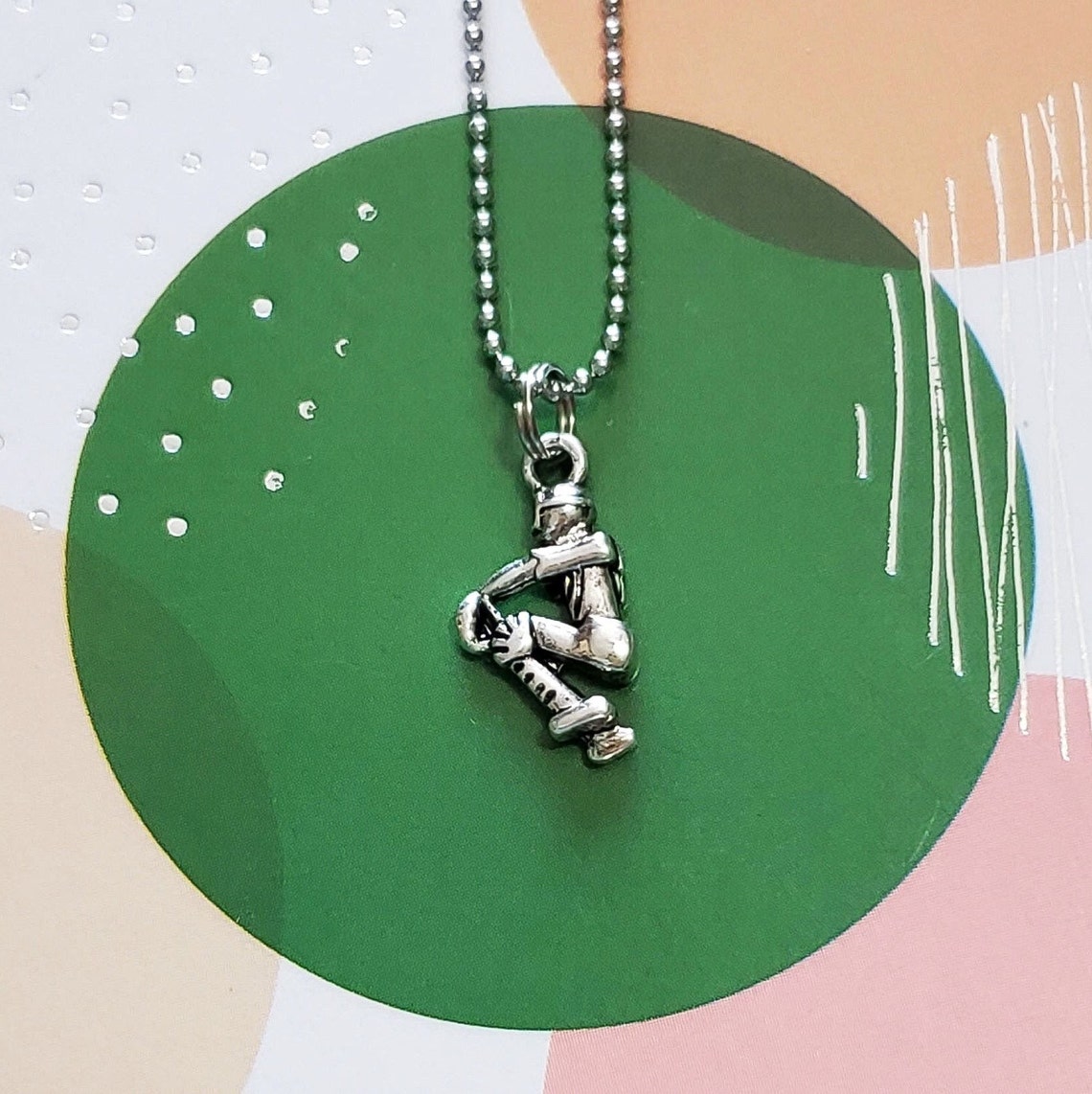 Baseball Catchers Necklace - Baseball Catcher Charm - Softball Necklace ...
