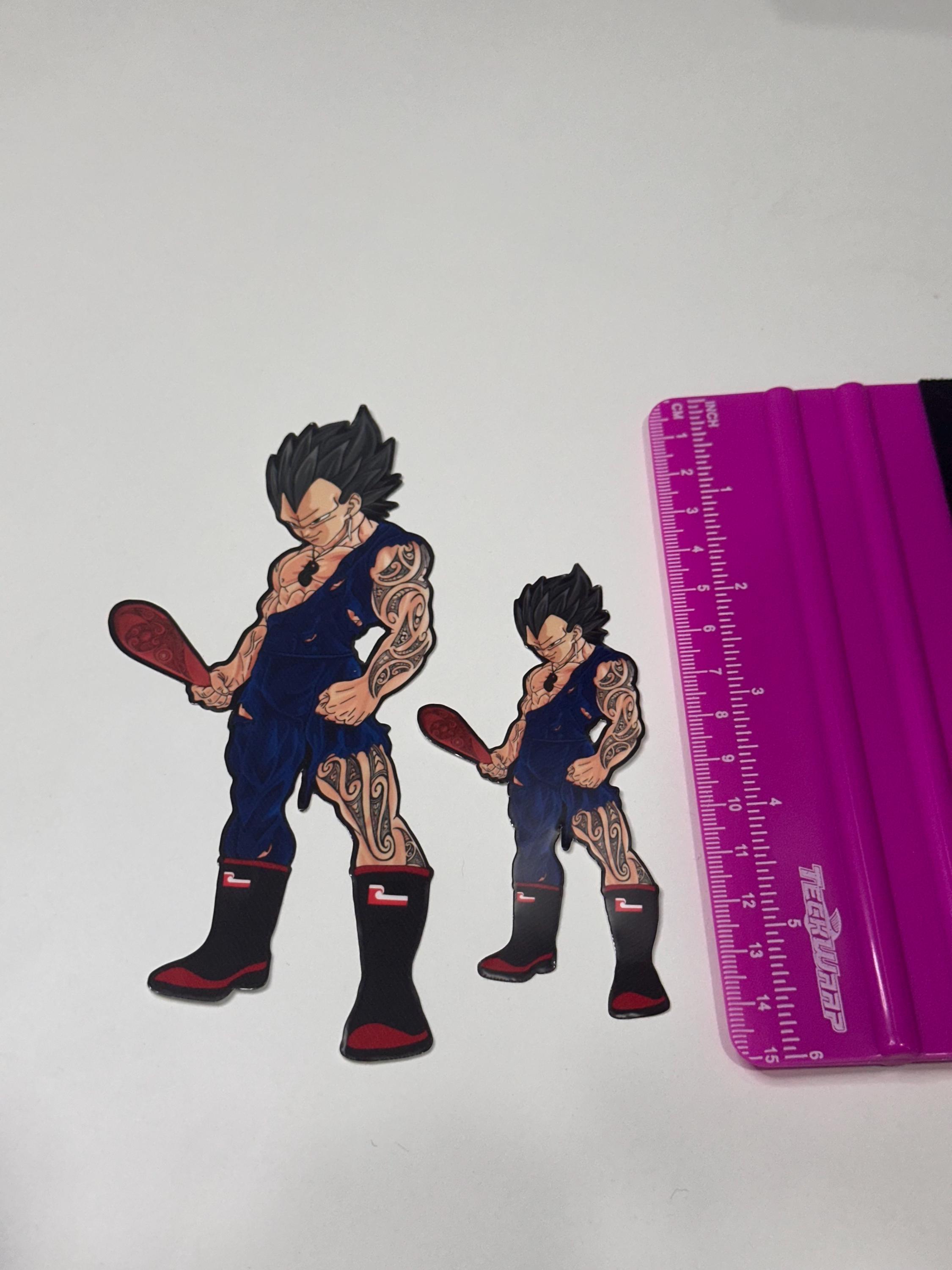 Māori Sticker Dragon Ball Fan Art Maori Vegeta Stickers- Māori Designed ...