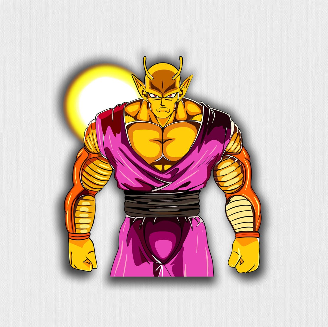 Dragon Ball Fan Art Hand Drawn Stickers- Orange Piccolo Anime ...