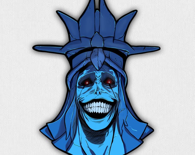 Solo Leveling Fan Art Stickers- Statue of God Hand Drawn Anime ...