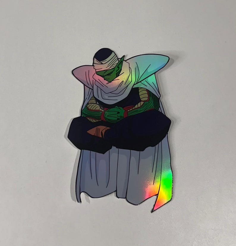 Dragon Ball Stickers Piccolo Anime Holographic Rainbow, Holo Sparkle ...