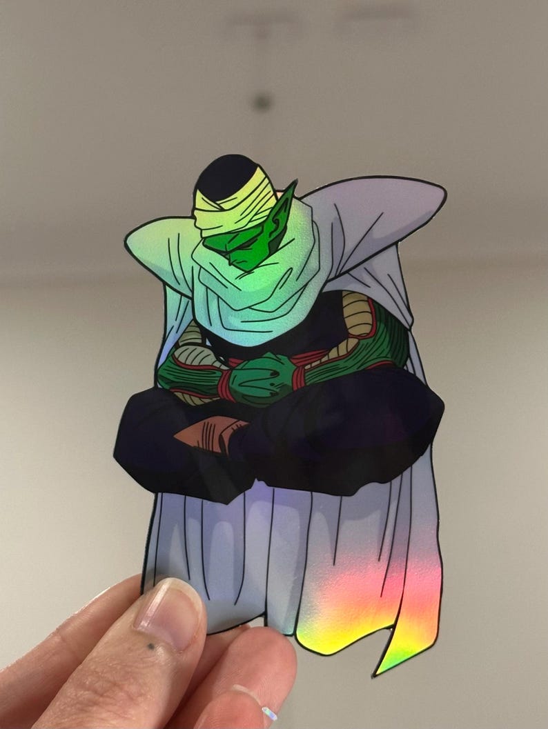 Dragon Ball Stickers Piccolo Anime Holographic Rainbow, Holo Sparkle ...