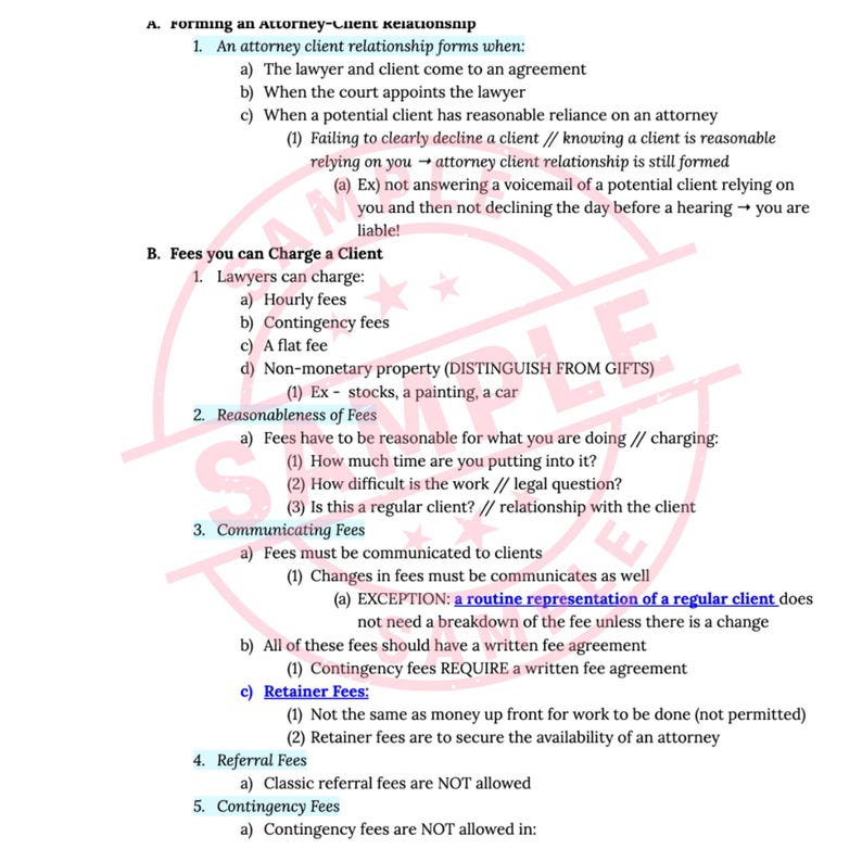 COMPLETE MPRE Law School Bar Exam Outline, Ace Your Law School Exams ...