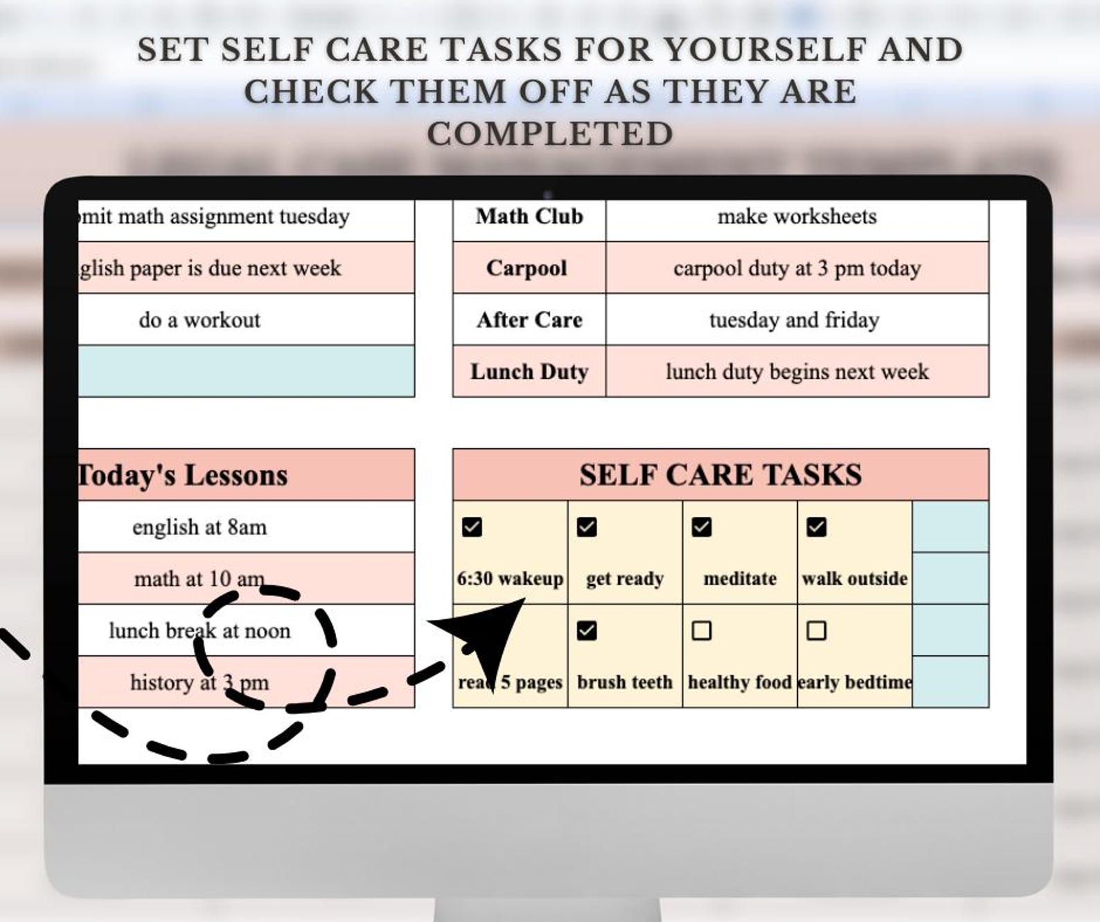 Teacher Lesson Plan Tracker, Teacher Assignment Task Spreadsheet ...
