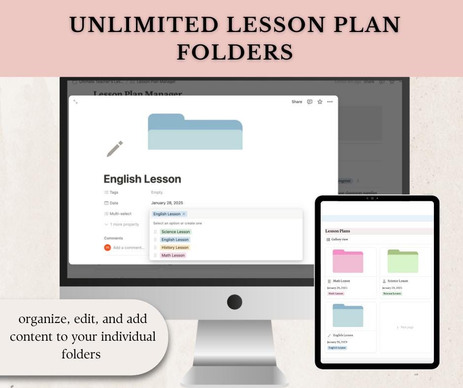 Teacher Notion Plan Template, Notion Teacher’s Planner | Digital ...