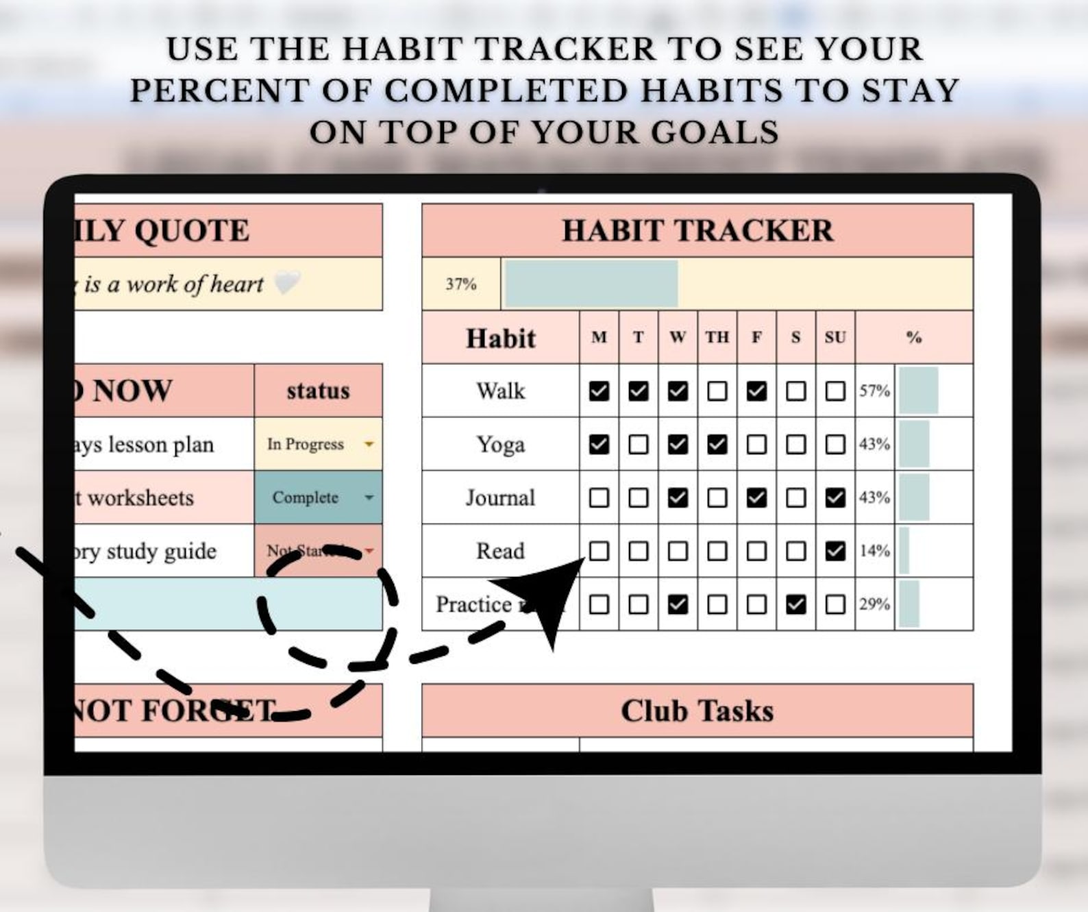 Teacher Lesson Plan Tracker, Teacher Assignment Task Spreadsheet ...