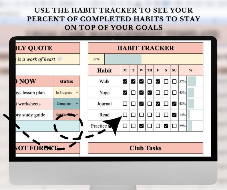 Teacher Lesson Plan Tracker, Teacher Assignment Task Spreadsheet ...