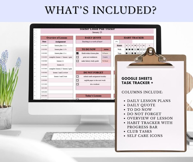 Excel Template for Teachers, Teacher Task Tracker, Homeschool Planner ...