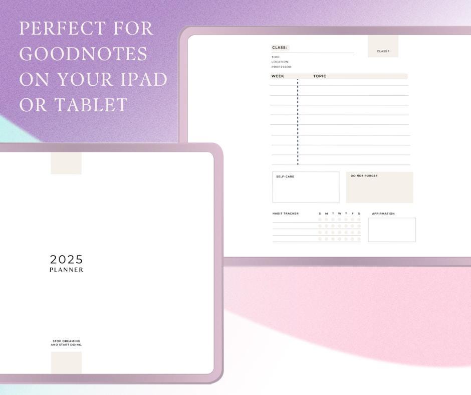 Stay Organized in Style: 2025 Student Planner for Academic Success ...