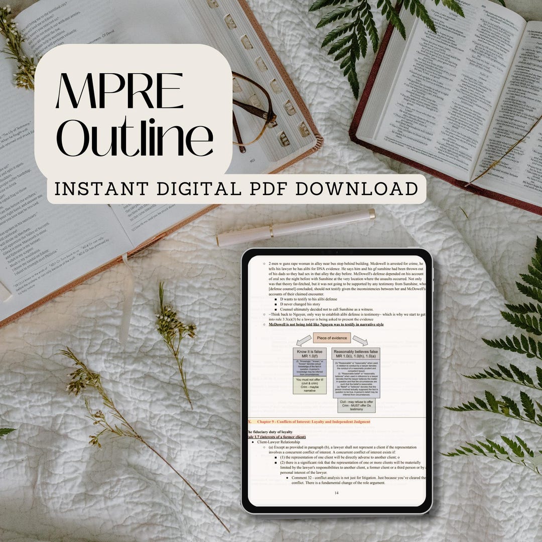 CRUSH THE MPRE With Our Comprehensive Study Outline - Personalized ...