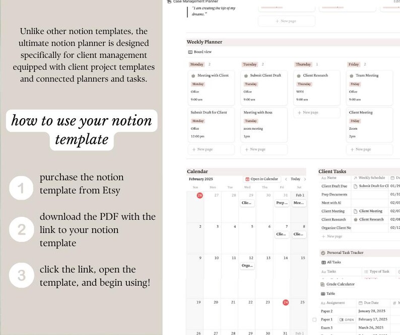 Case Management Notion Template | Client Portal | Project Management ...