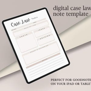 Case Law Brief Template | Aesthetic Law School Case Briefing Template ...