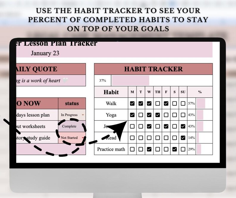 Excel Template for Teachers, Teacher Task Tracker, Homeschool Planner ...