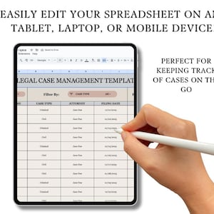 Legal Case Management Template | Google Sheets Project Management ...