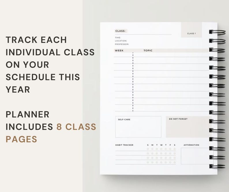 Stay Organized in Style: 2025 Student Planner for Academic Success ...