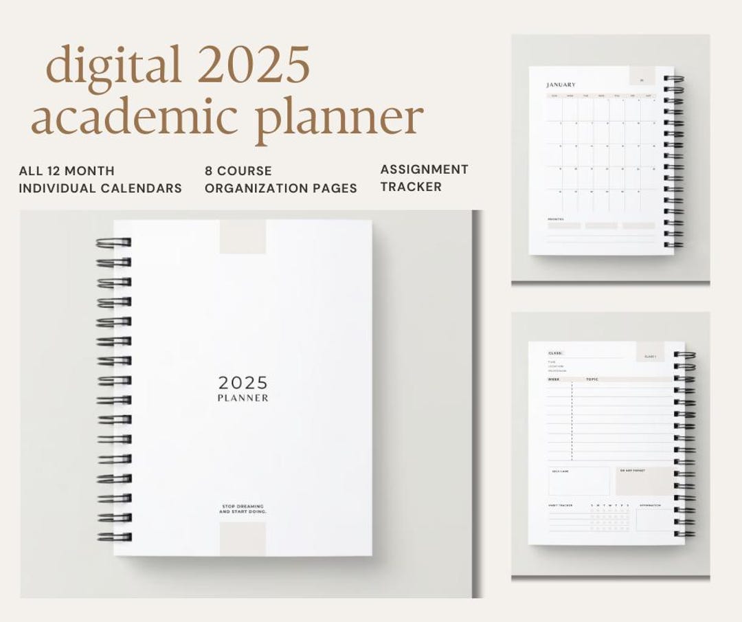 Stay Organized in Style: 2025 Student Planner for Academic Success ...