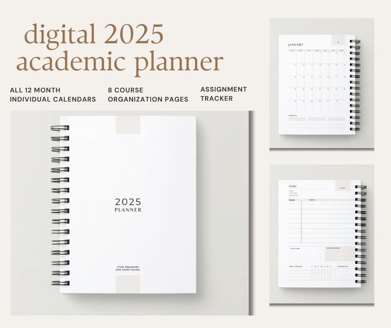 Stay Organized in Style: 2025 Student Planner for Academic Success ...