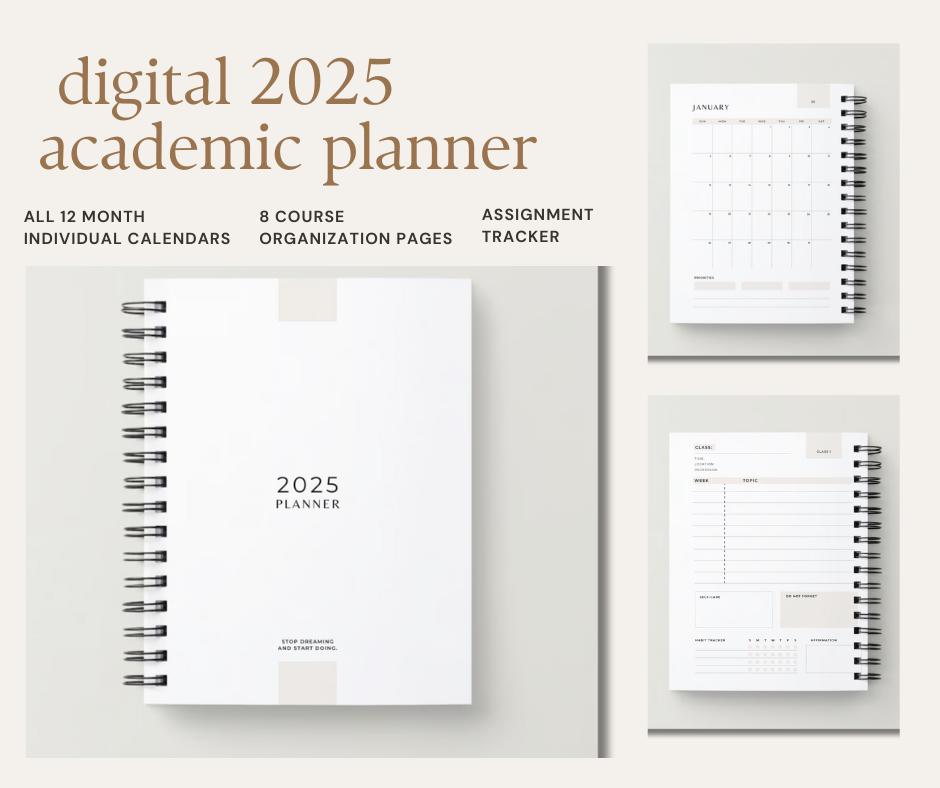 Stay Organized in Style: 2025 Student Planner for Academic Success ...