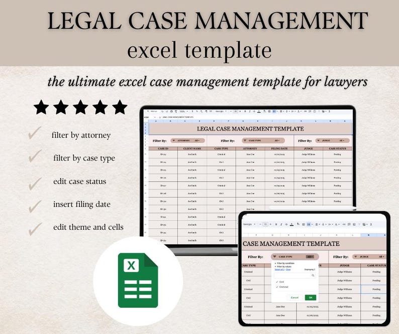 Legal Case Management Template Google Sheets Project Management Tracker ...