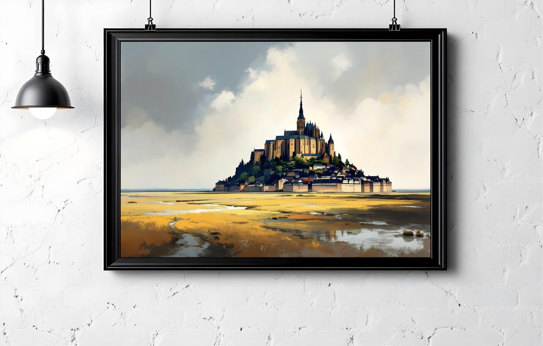 Mont St. Michel Abbey Christianity Poster Prints Poster - Etsy