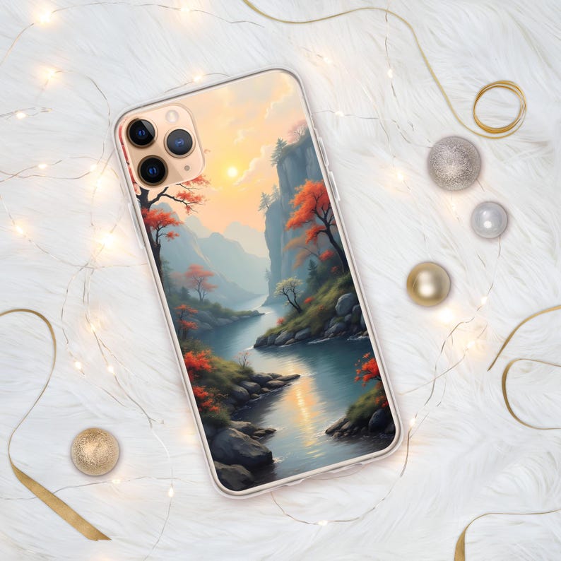 Pattern A Aesthetic Landscape Scenery, Phone Case Clear Case for Iphone ...